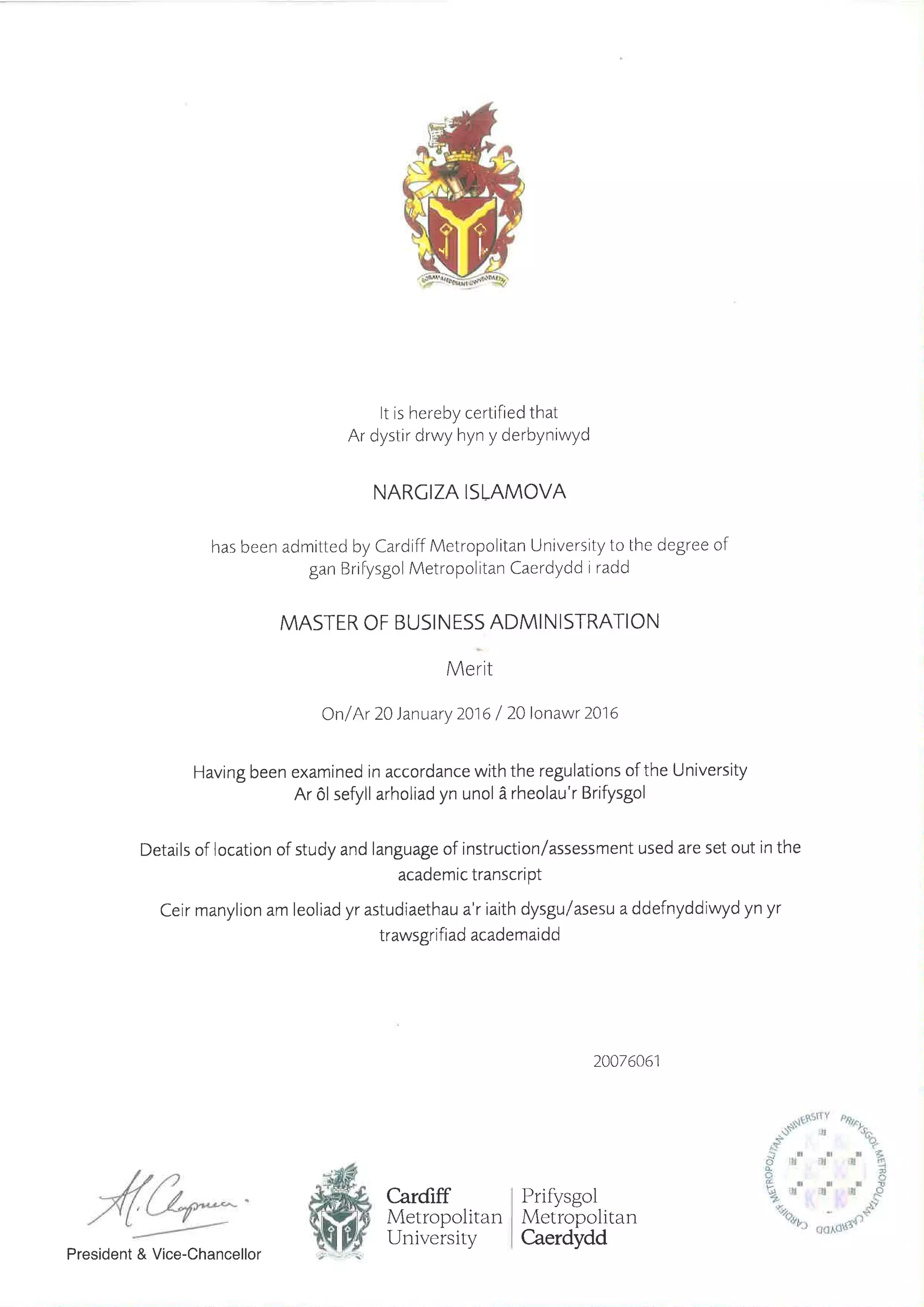 mba certificate | PDF