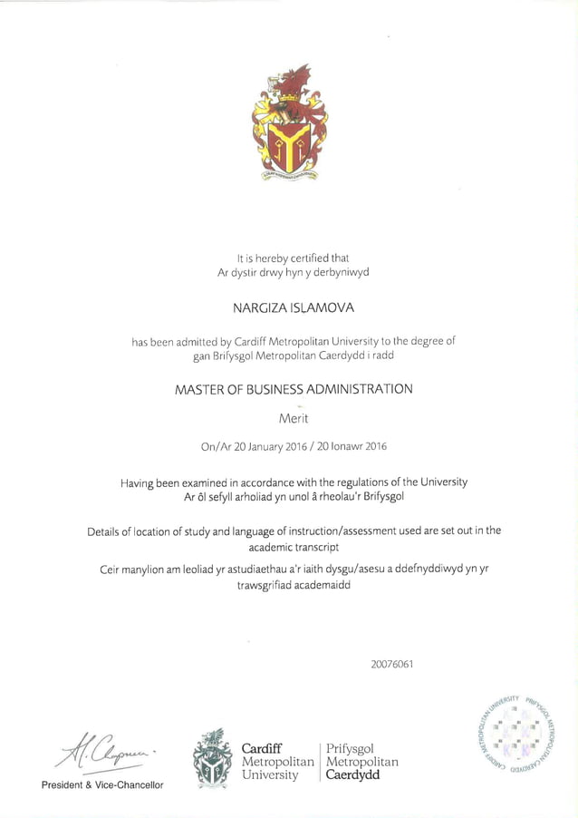 mba certificate | PDF