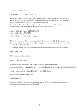 UDP Report | PDF | Computer Networking | Computing