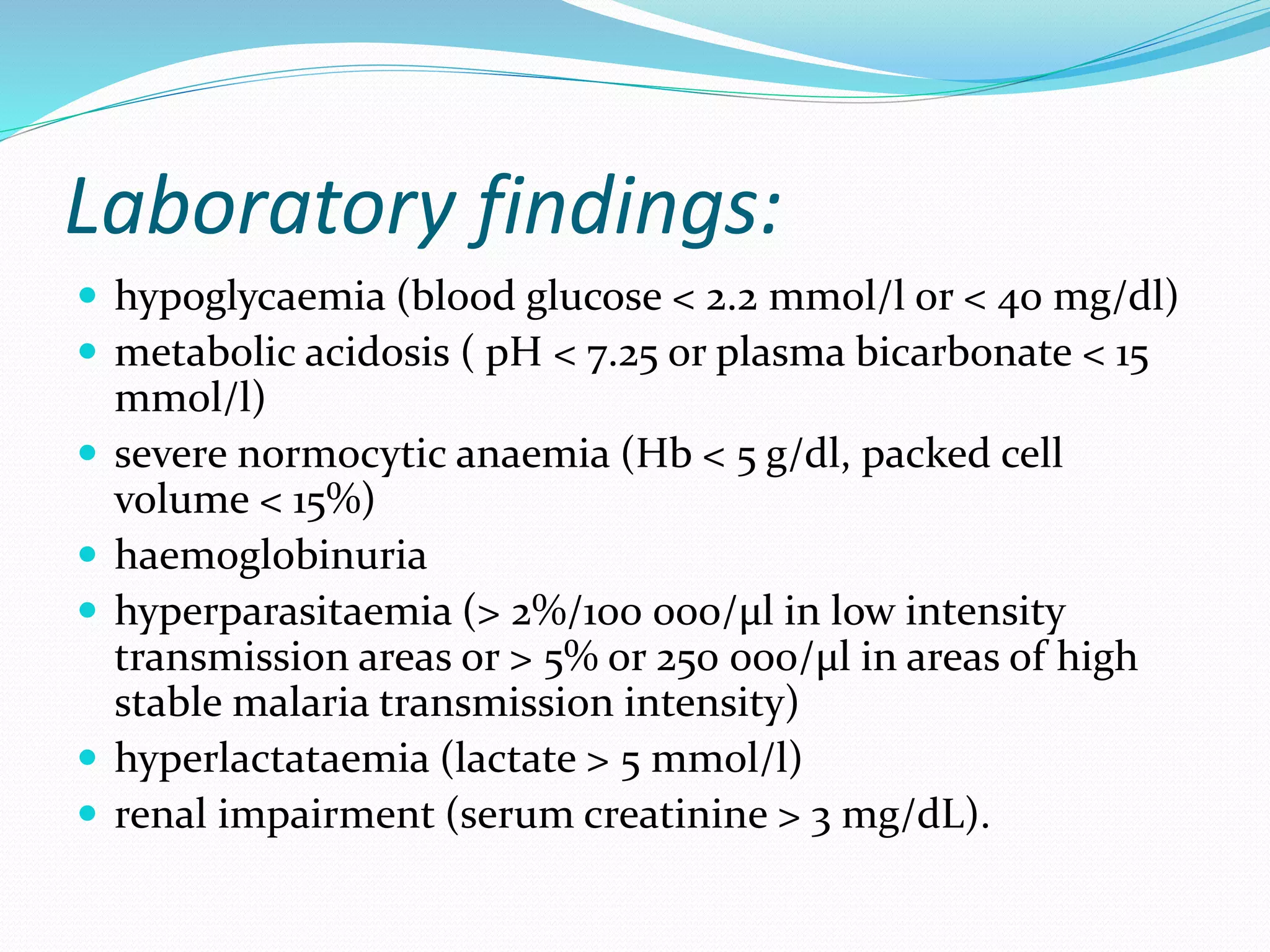 DIAGNOSIS AND MANAGEMENT OF MALARIA | PPTX