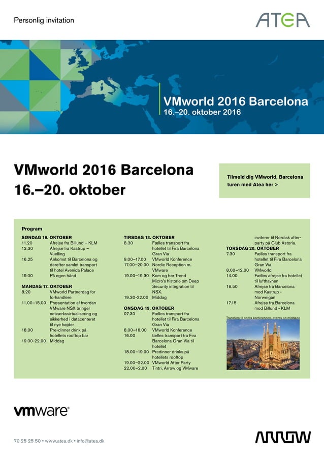 ATEA VMworld 2016 Invite | PDF