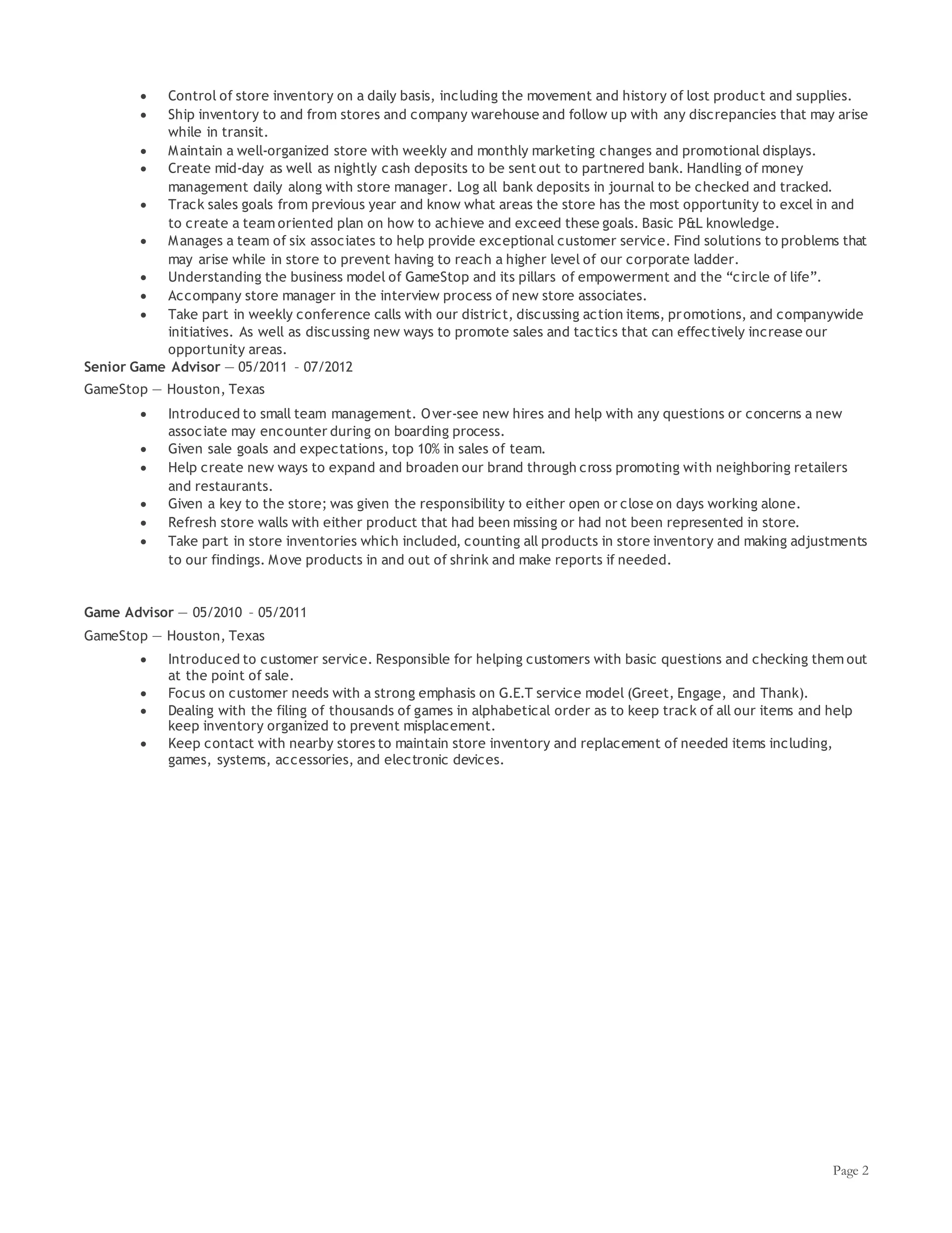 Johnathan Silva Resume | DOCX