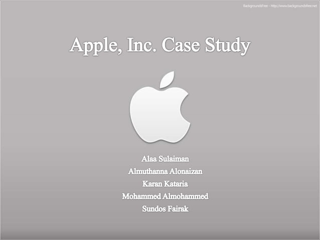 Apple Study Case- Nov 20 | PPT