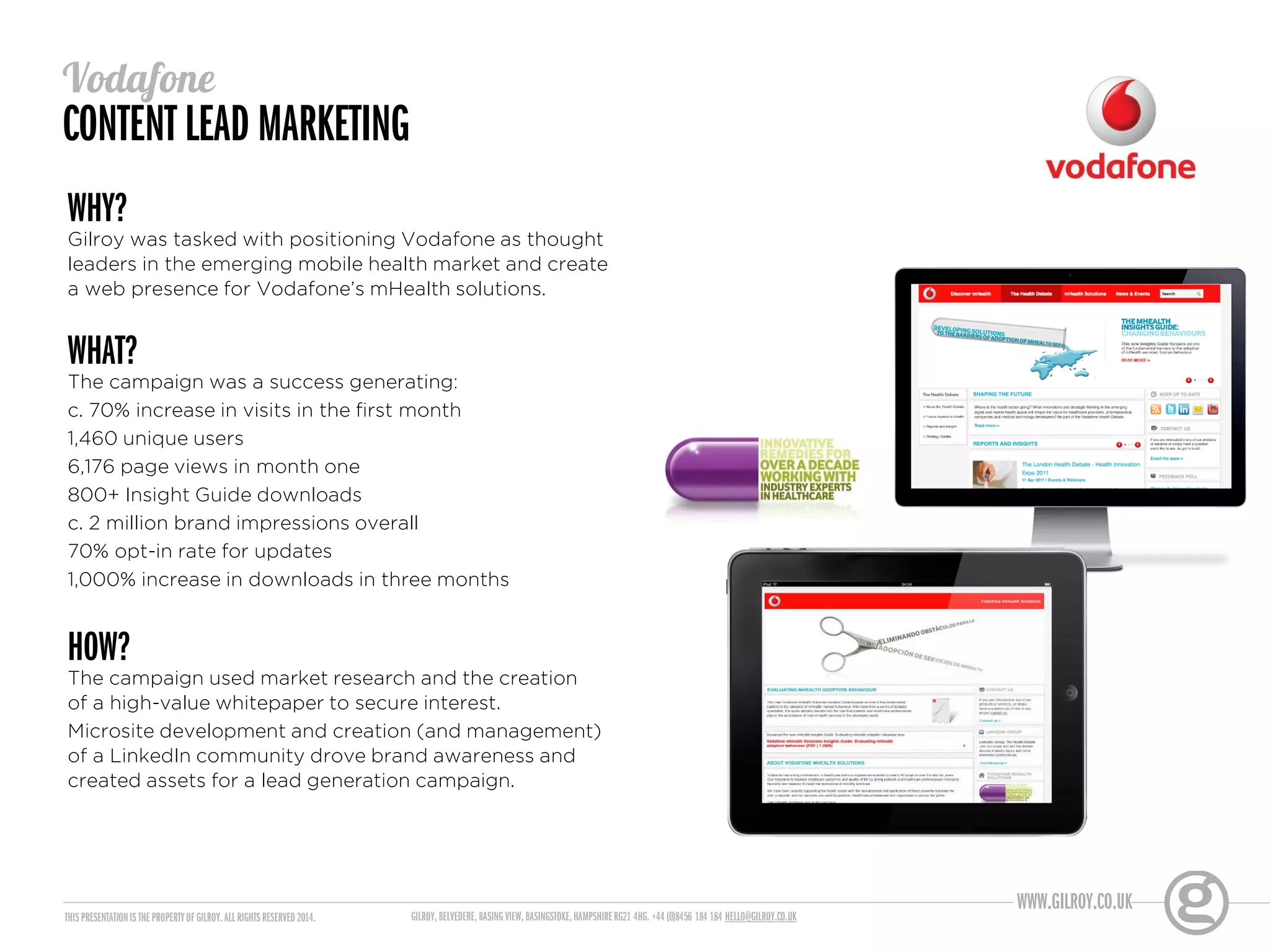 Vodafone - Content led marketing | PDF