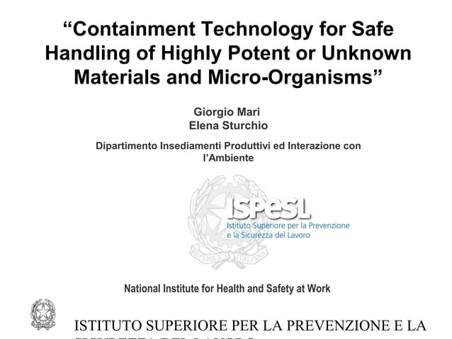 Isolators ICOH presentation | PPT