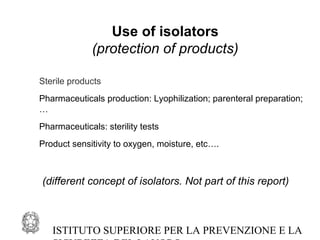 Isolators ICOH presentation | PPT