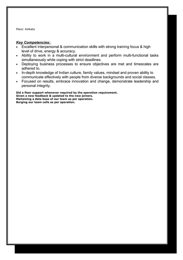 Current CV of Kaustav | PDF