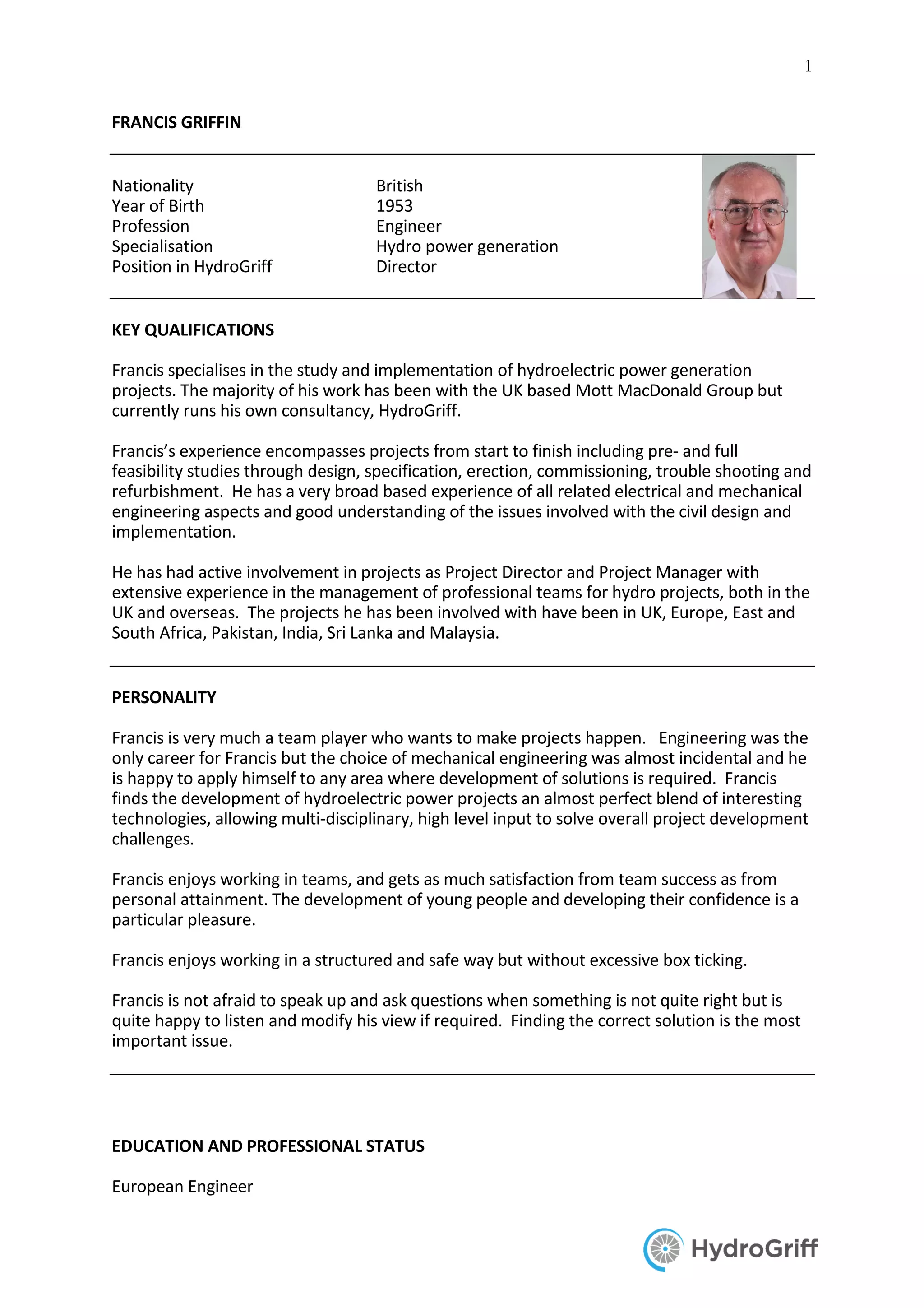 Francis' CV | PDF