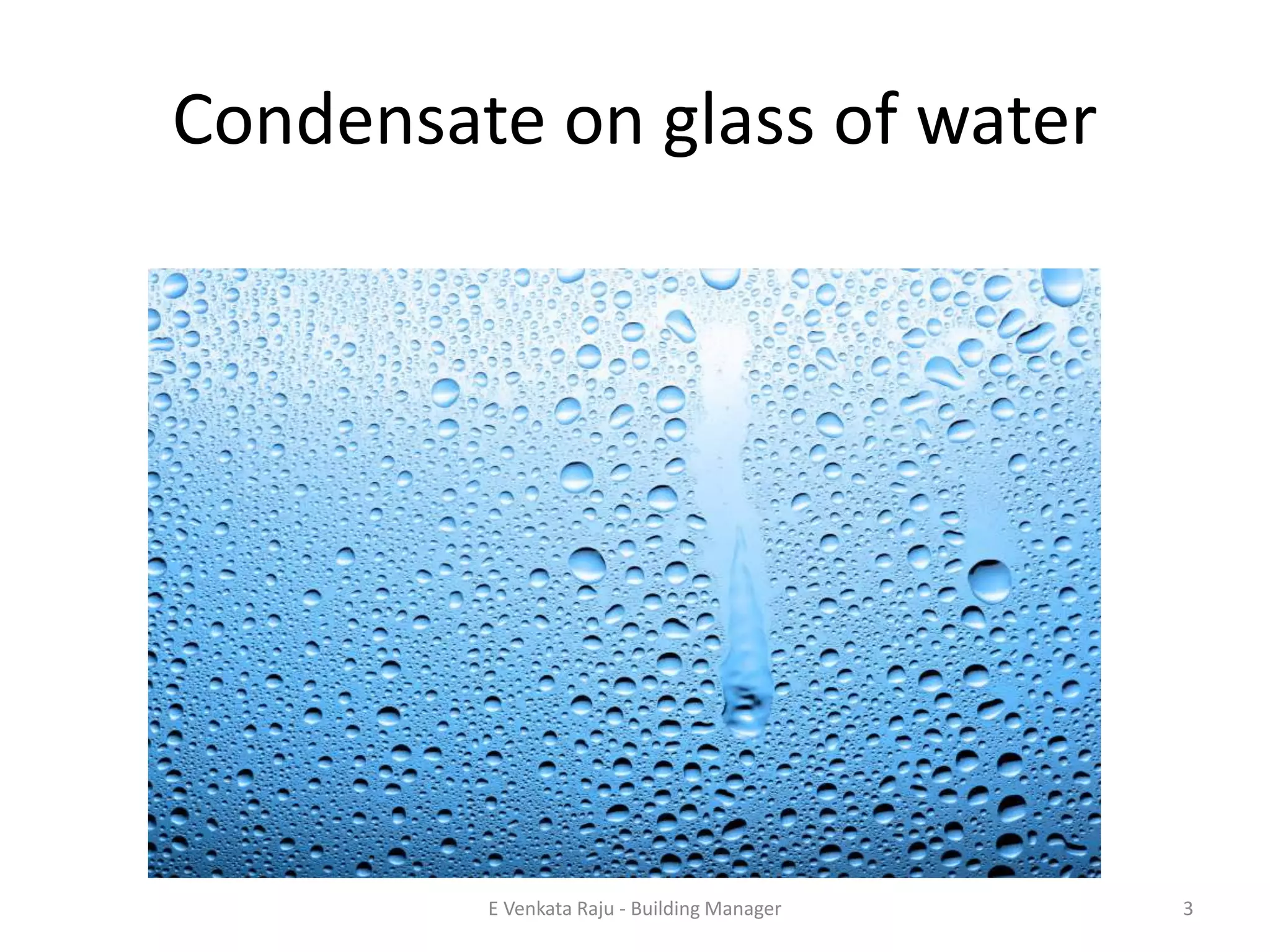 AHU condensate usage and appllication | PPSX