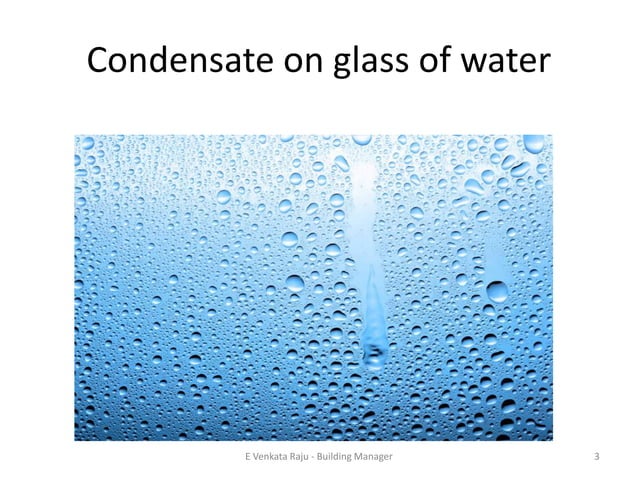 AHU condensate usage and appllication | PPSX
