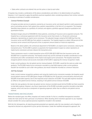 New Revenue Recognition Standards for Hospitals | PDF