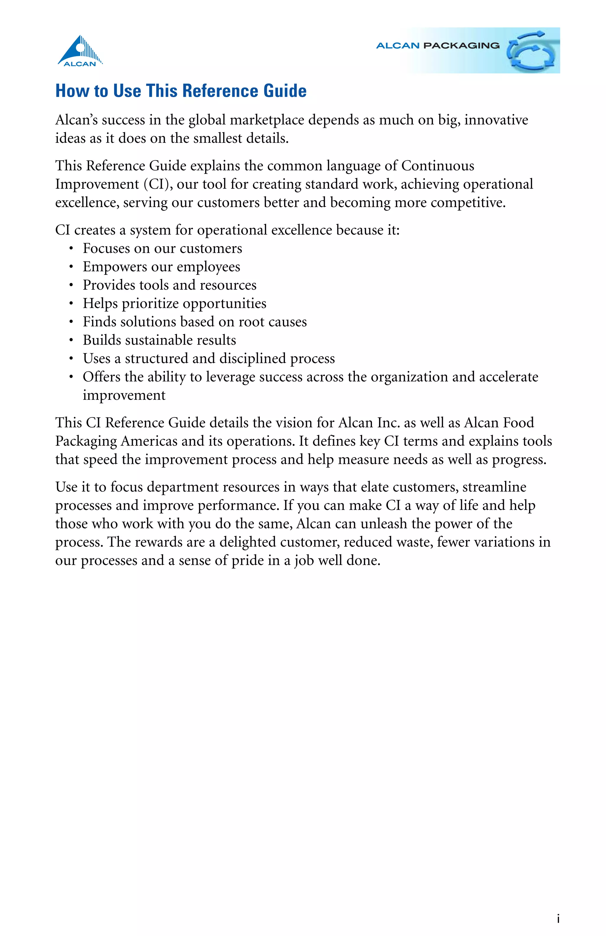 Managers Guide to Continuous Improvement | PDF