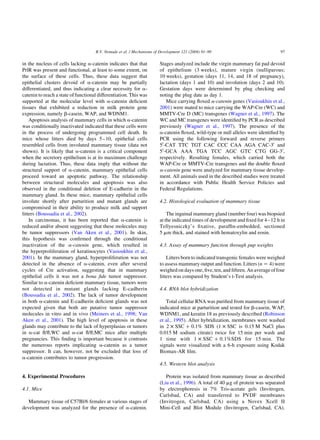 Biogenesis and function of mouse mammary epithelium depends on the ...