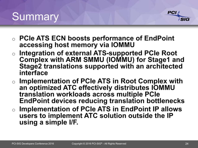 03_03_Implementing_PCIe_ATS_in_ARM-based_SoCs_Final | PPTX | Operating ...