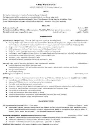 Viola CV | PDF