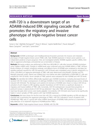 Breast Cancer research paper | PDF