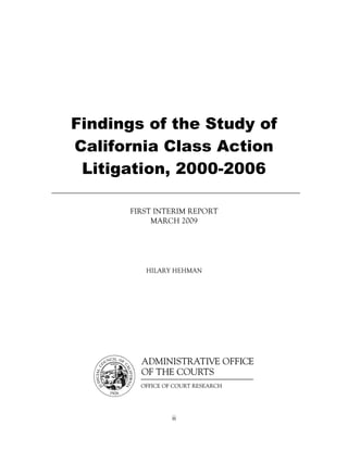 class-action-lit-study | PDF | Legal Services Industry | Industries