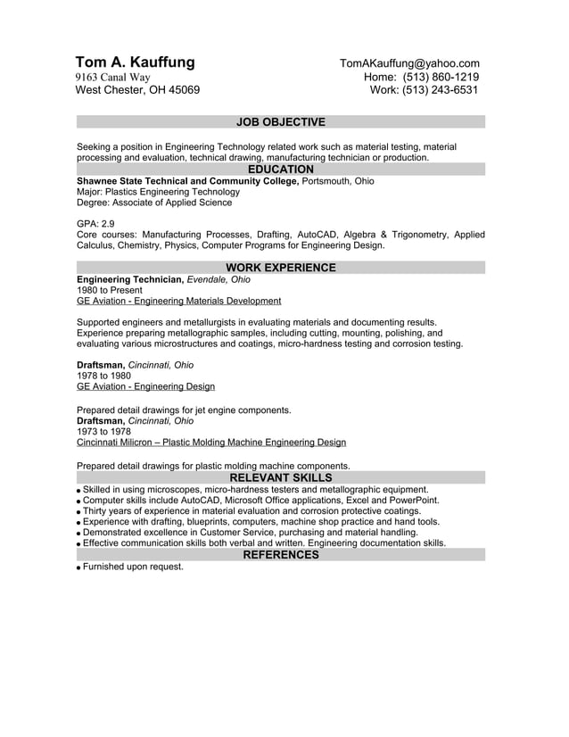 Resume_Tom_Kauffung | PDF