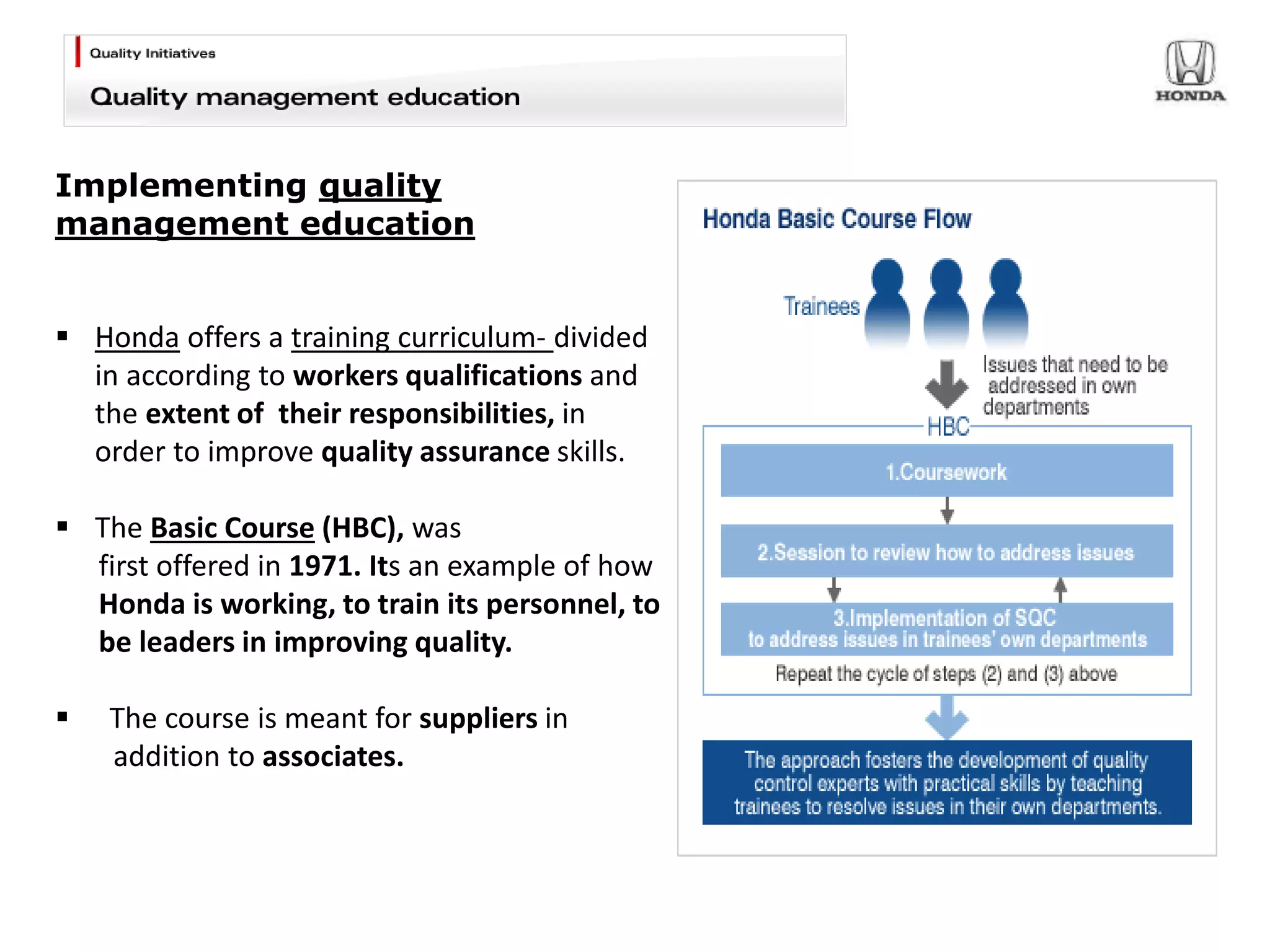 Quality at Honda | PPTX