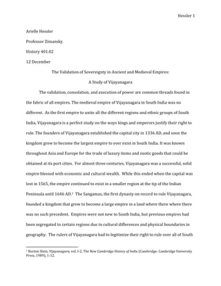 HIS 400 Paper- Hessler | PDF