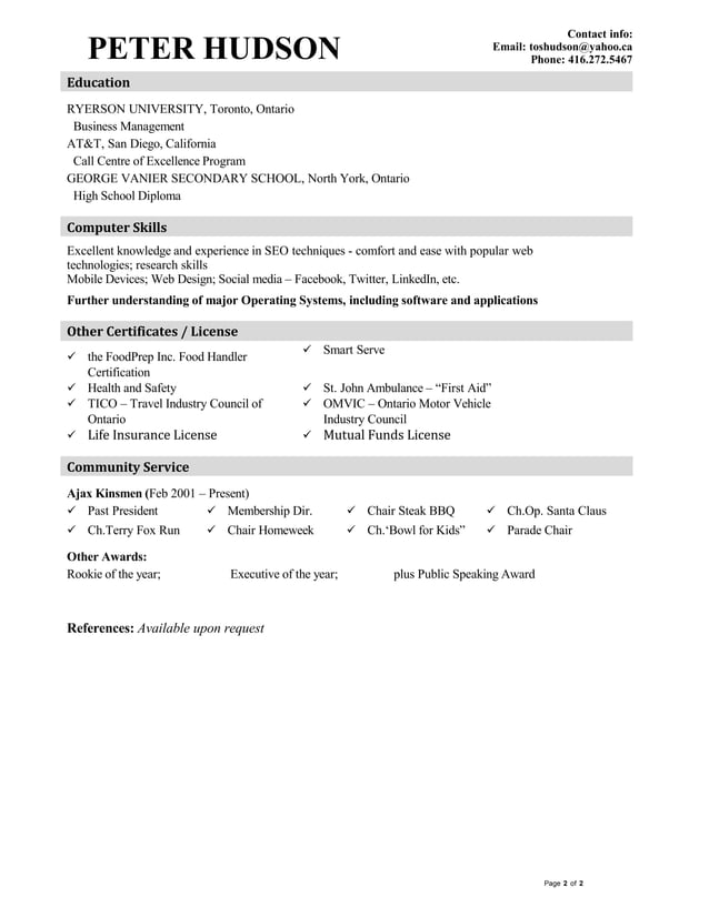 Peter resume jan 2017 - 2pgs | DOC