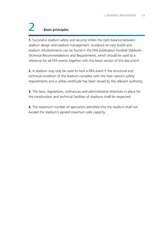 0_FIFA Stadium Safety and Security Regulations.pdf | Soccer | Sports