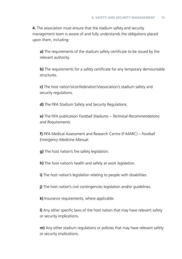 0_FIFA Stadium Safety and Security Regulations.pdf | Soccer | Sports