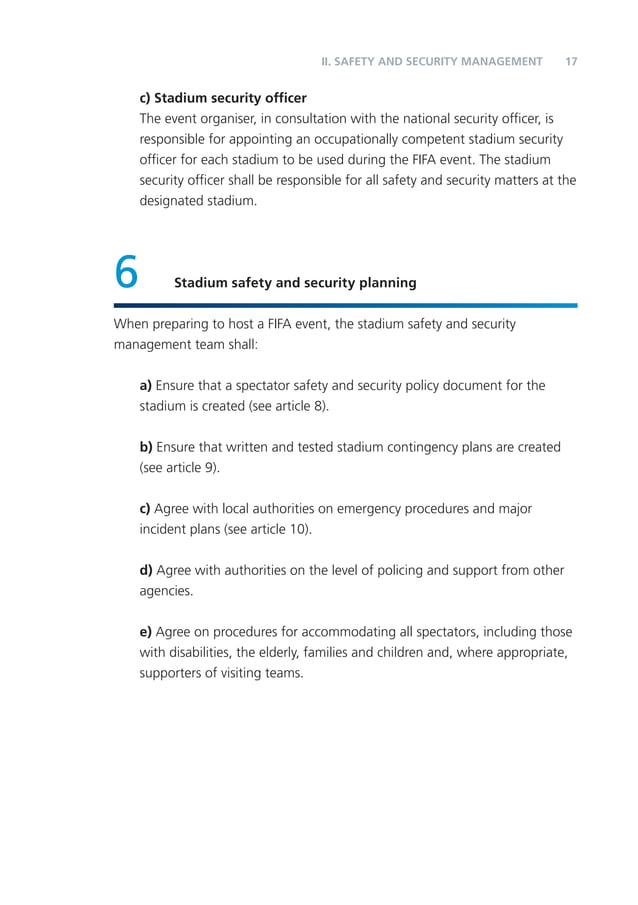 0_FIFA Stadium Safety and Security Regulations.pdf | Soccer | Sports