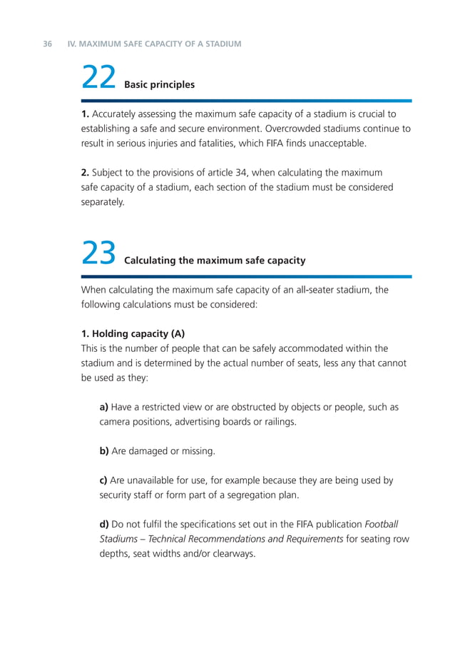0_FIFA Stadium Safety and Security Regulations.pdf | Soccer | Sports