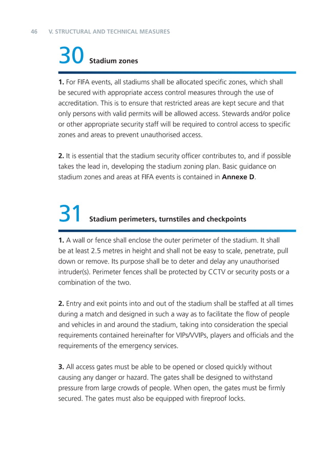 0_FIFA Stadium Safety and Security Regulations.pdf | Soccer | Sports