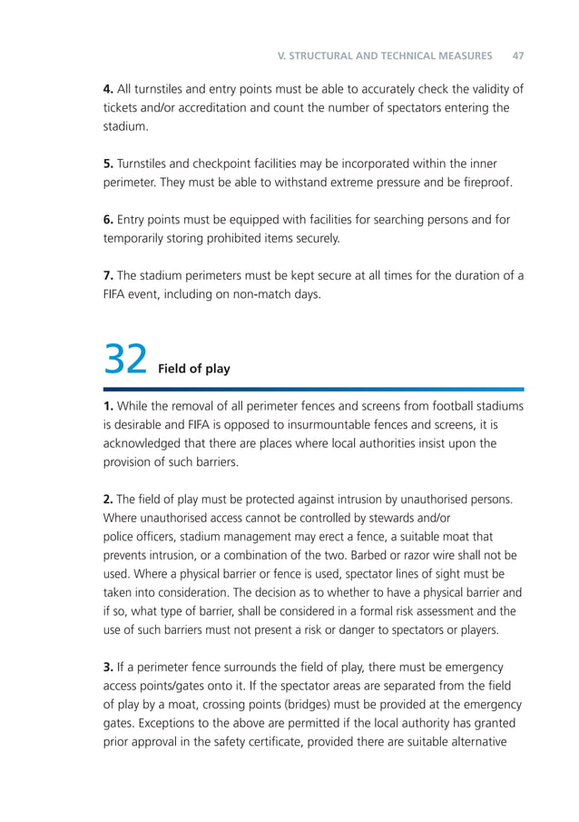 0_FIFA Stadium Safety and Security Regulations.pdf | Soccer | Sports