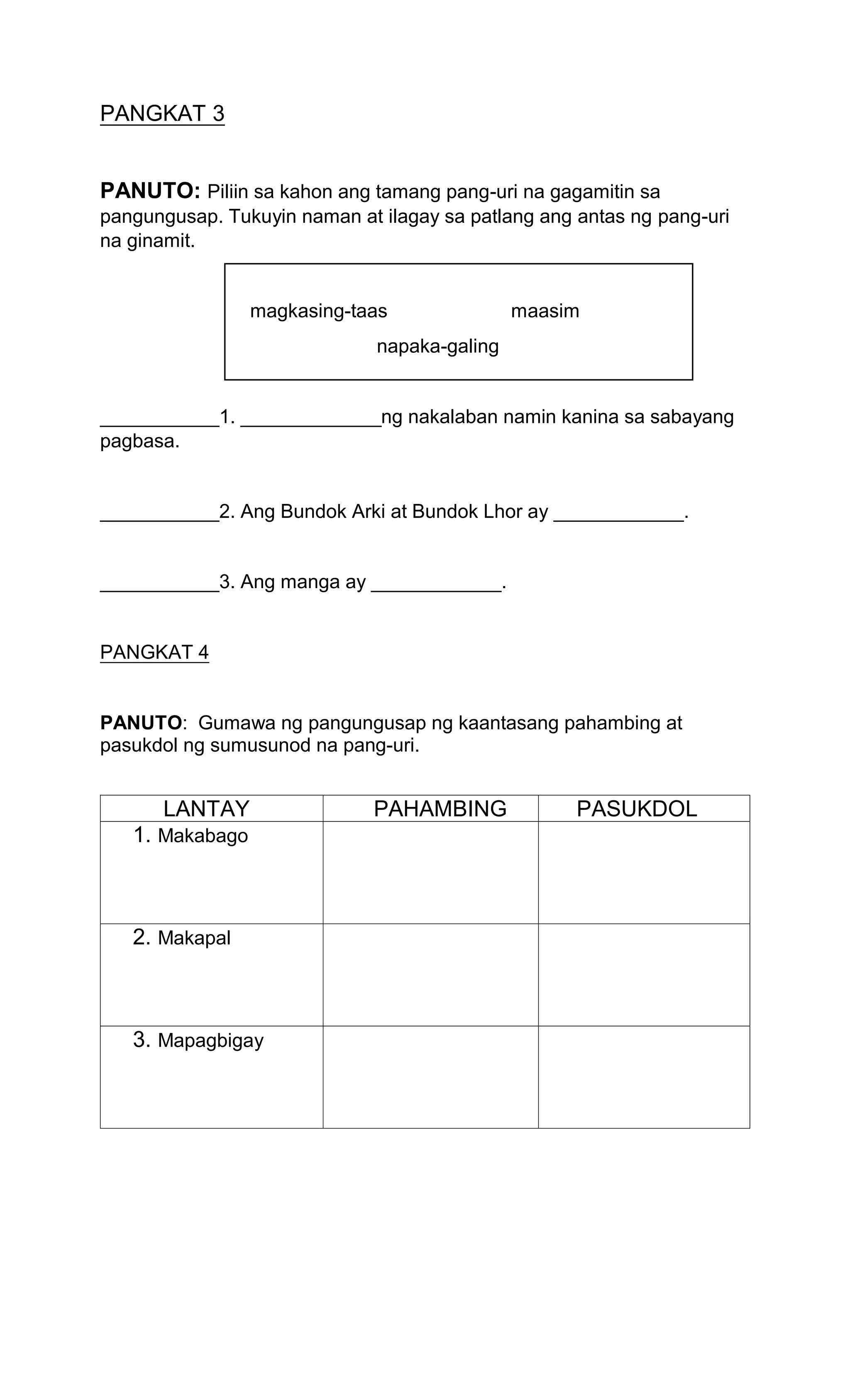 Banghay aralin sa filipino Example from jaw | PDF