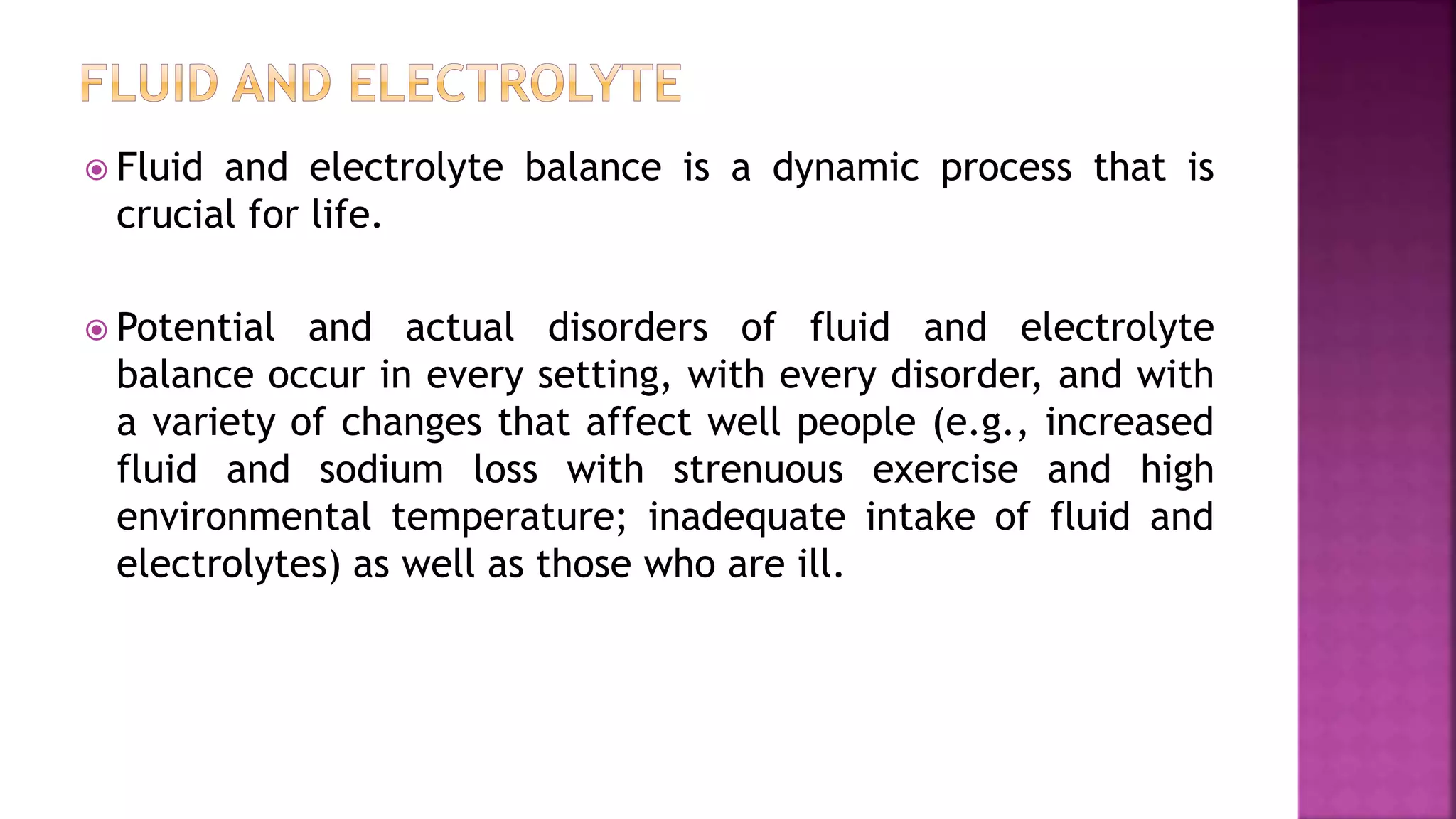 Fluid and Electrolyte Imbalance | PPTX