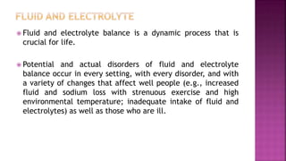 Fluid and Electrolyte Imbalance | PPTX