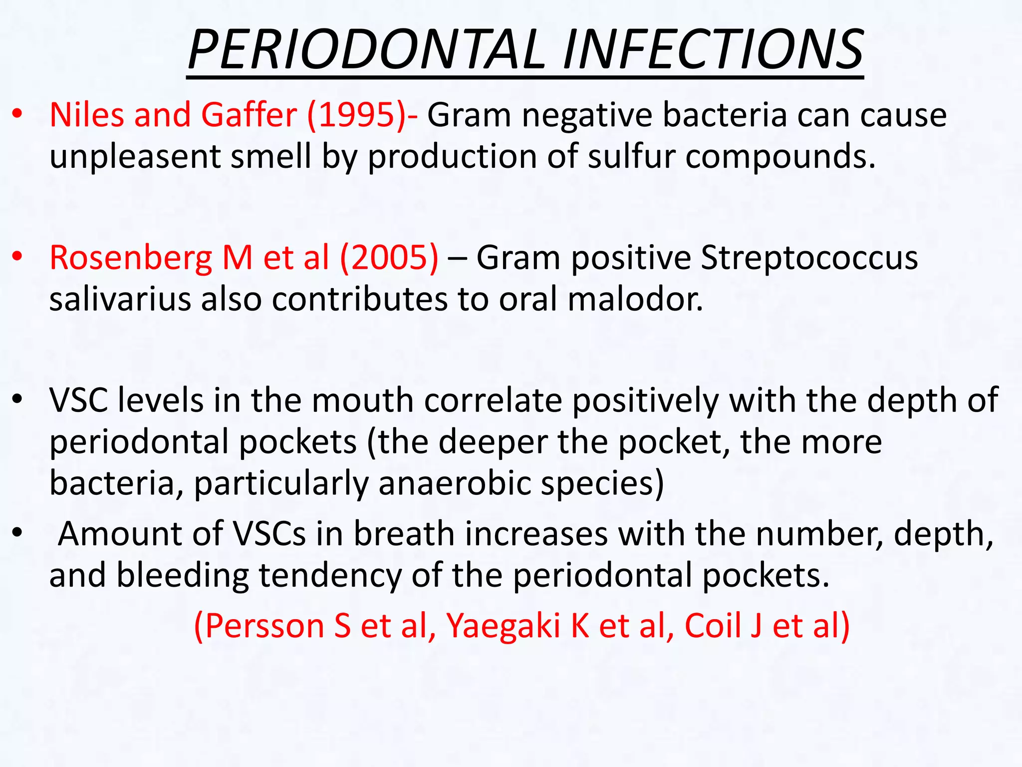 Oral malodor : Reasons, Detection and Treatment | PPTX