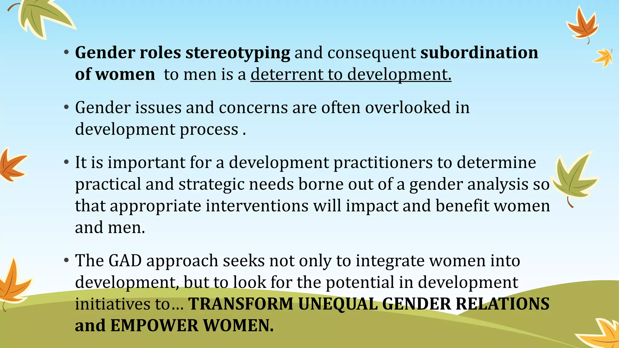 Gender Sensitivity | PPTX