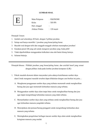 Soal to-2012-paket-e | PDF