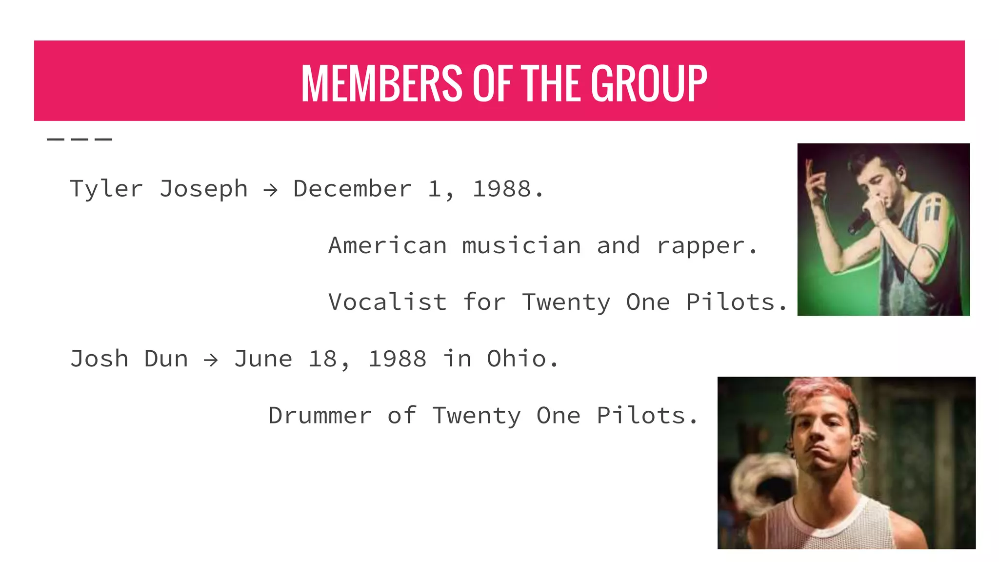 Twenty one pilots | PPTX