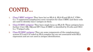 HLA system and major histocompatibility complex | PPTX