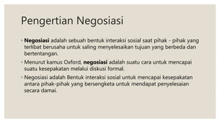 Negosiasi | PPTX