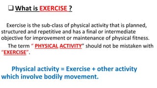 Exercises and its_principles | PPTX | Physical Therapy | Wellness