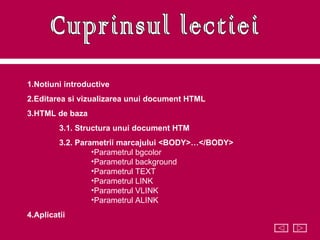 0html introducere | PPT