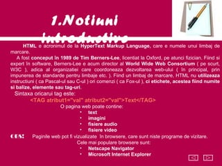 0html introducere | PPT