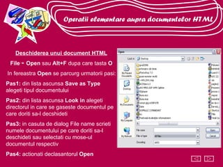 0html introducere | PPT