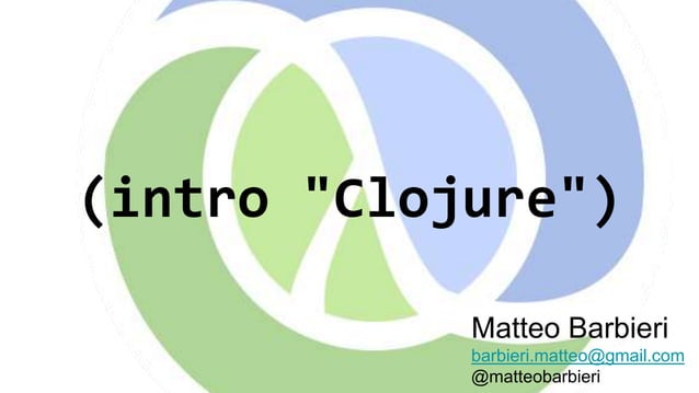 Intro Clojure | PPT