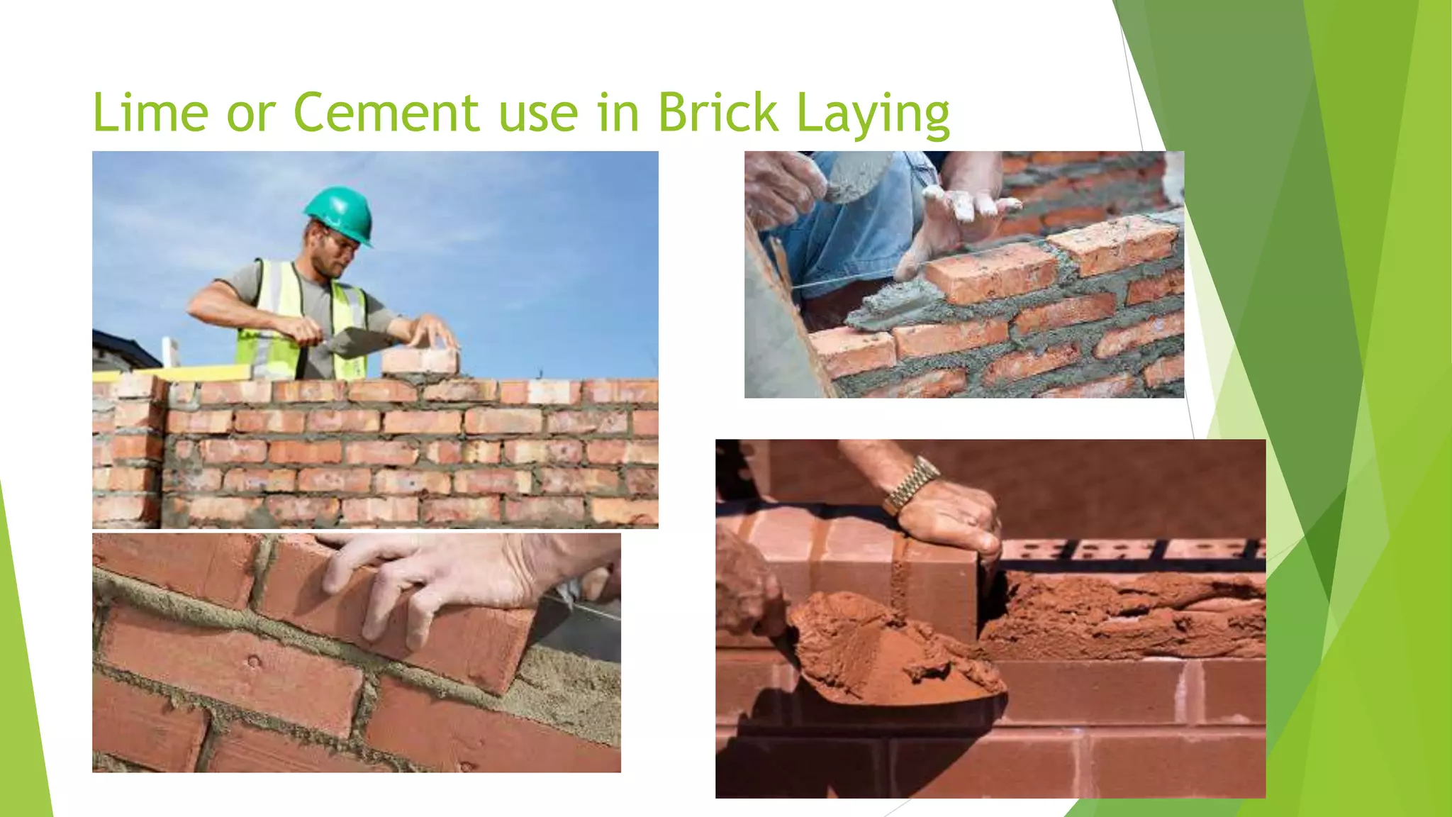 Identifying bricklaying material | PPT