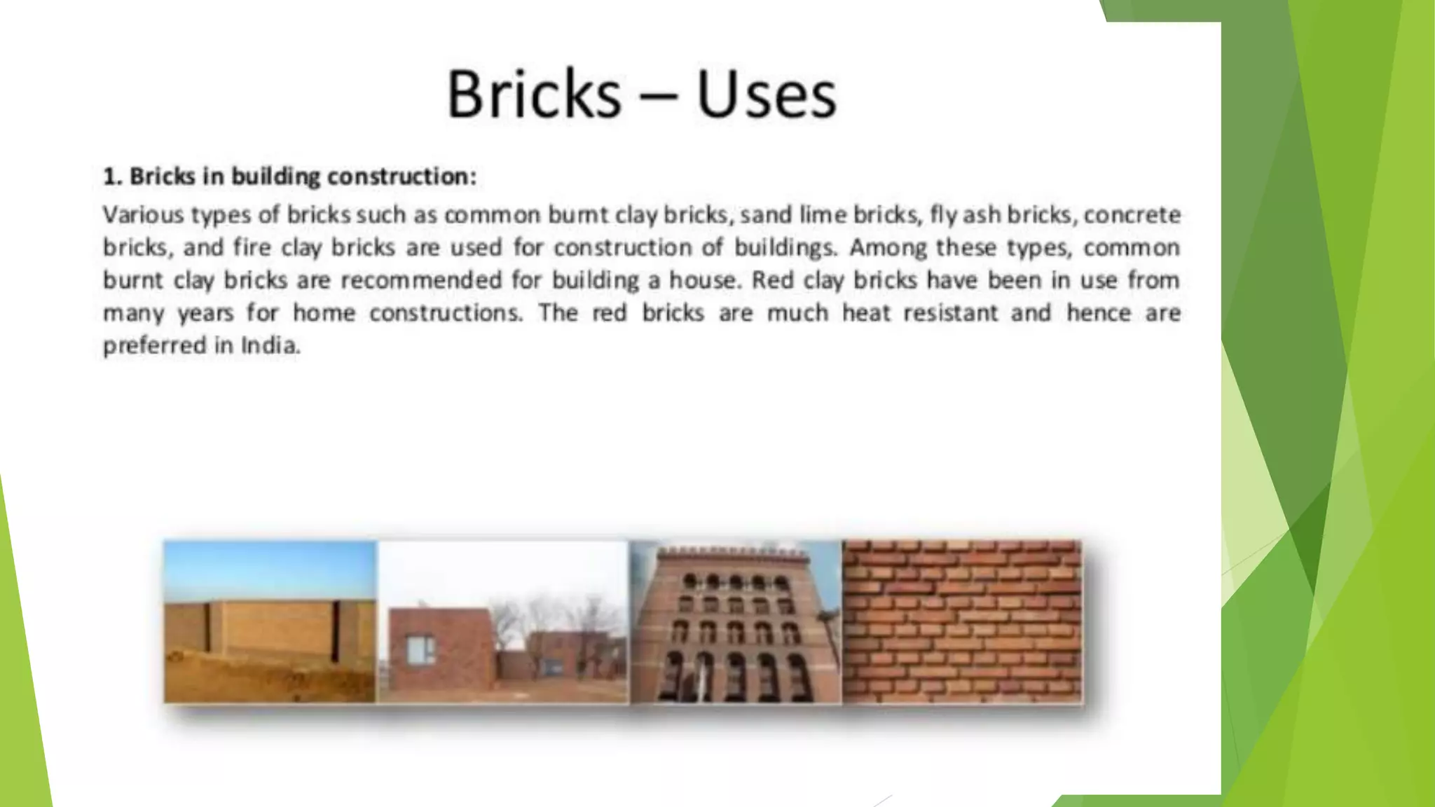 Identifying bricklaying material | PPT