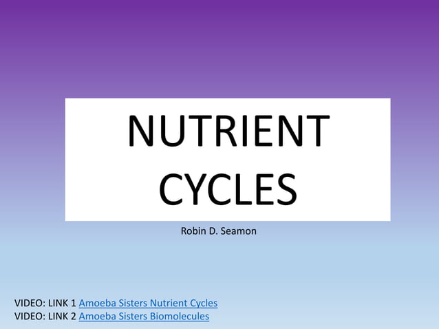 Biology Introduction: Nutrient Cycles | PPT