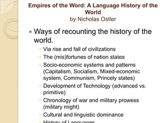 Empres of the Word | PPT | Genealogy and Ancestry | Hobbies & Interests