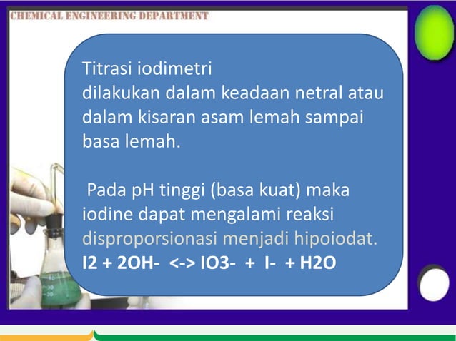 Volumetri Redoks, Iodometri, Iodimetri, reduksi Oksidasi, titrasi | PPSX
